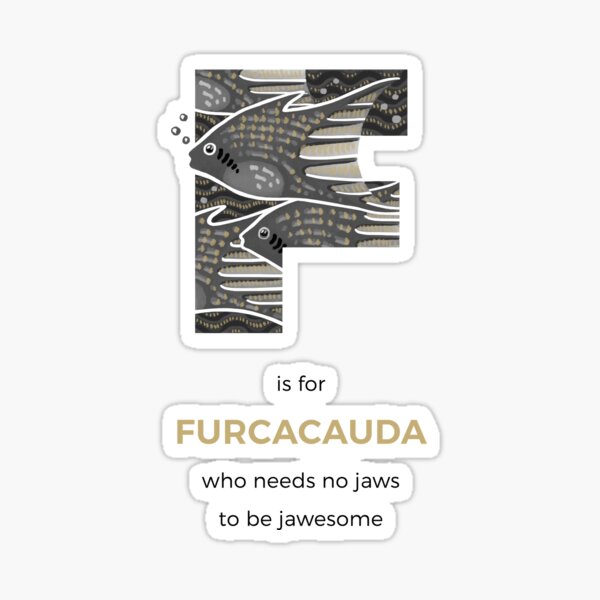 "F is for Furcacauda" Sticker for Sale by franzanth | Redbubble