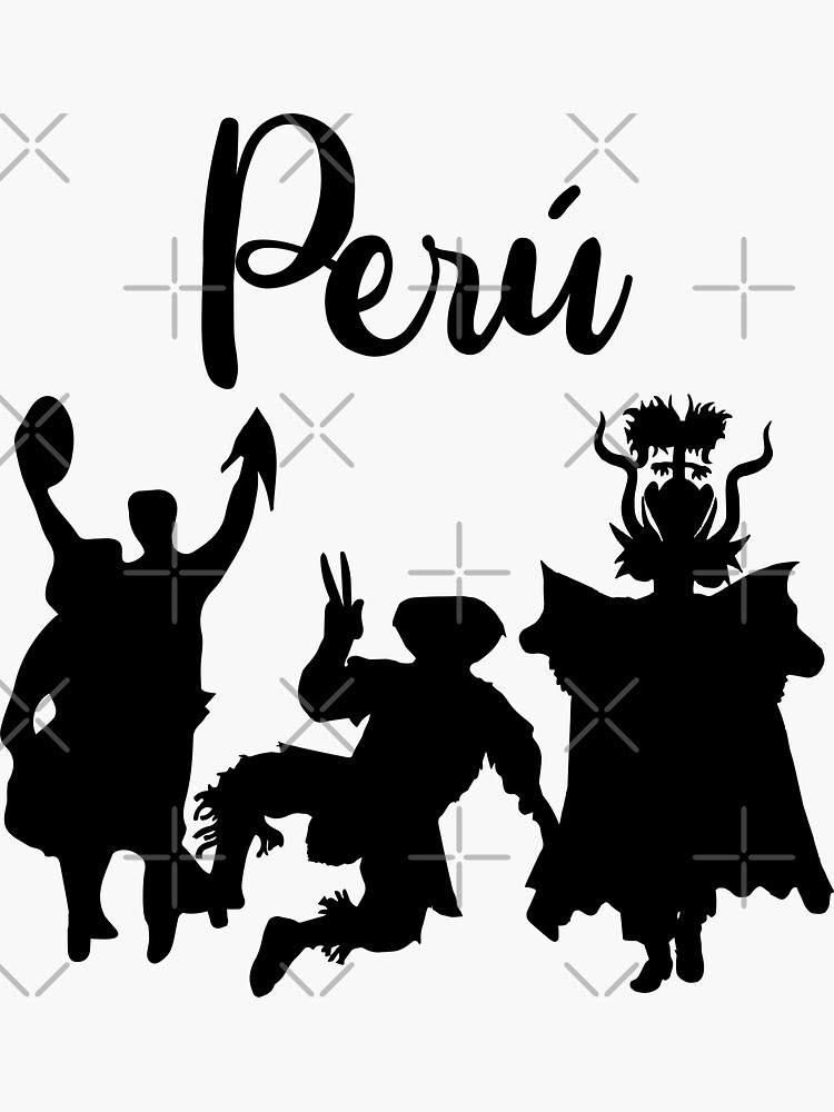 Pegatina «Danzas típicas Perú» de Atsuwu | Redbubble