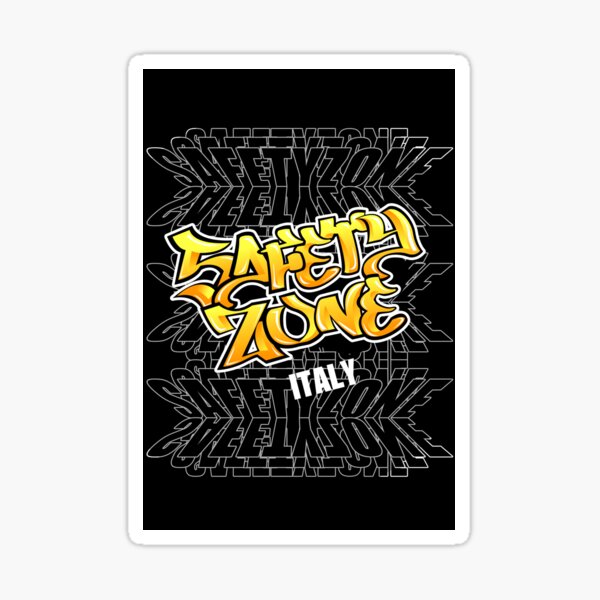"Graphical design of safety zones" Sticker for Sale by UPDATES | Redbubble