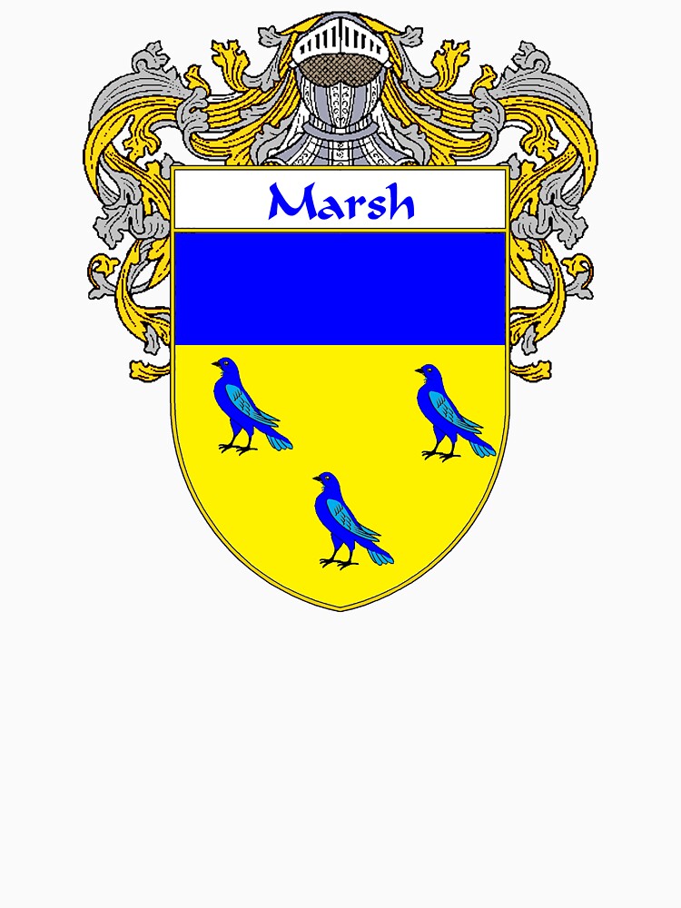 "Marsh Coat of Arms/Family Crest" T-shirt for Sale by IrishArms ...