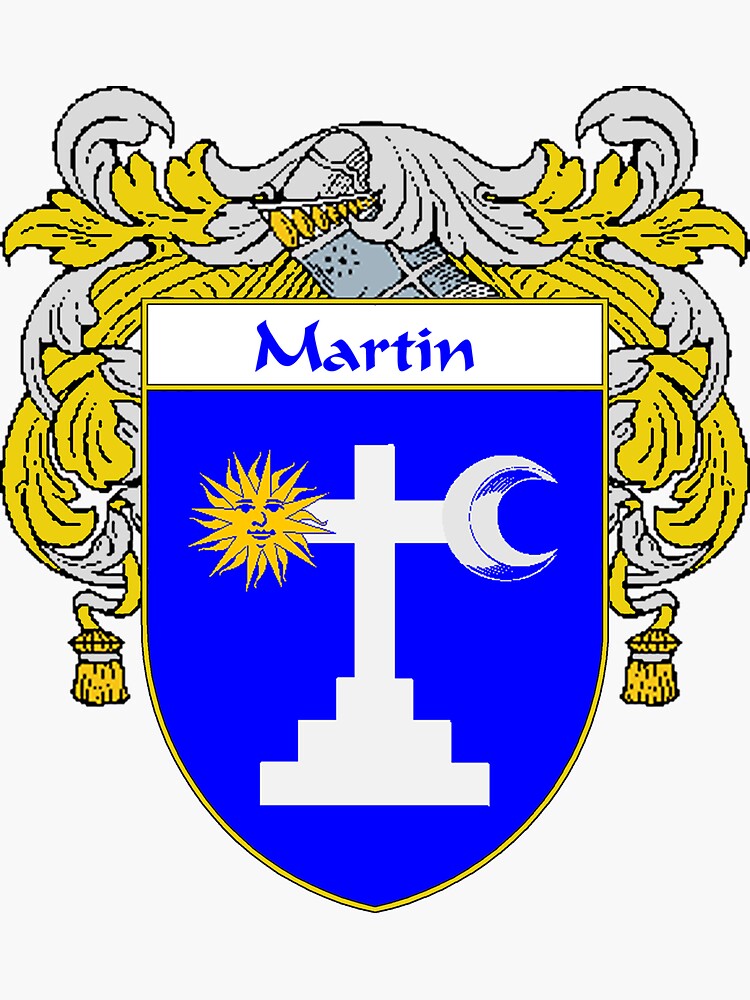 "Martin Coat of Arms/Family Crest" Sticker for Sale by IrishArms ...
