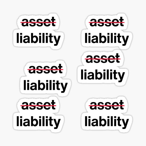 "Liability, Not Asset" Sticker for Sale by D1mon | Redbubble