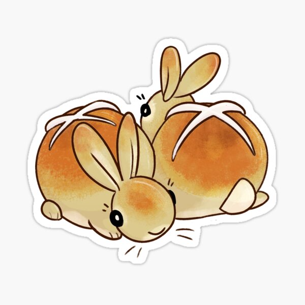 "Hot Cross Buns" Sticker for Sale by Kylah H | Redbubble