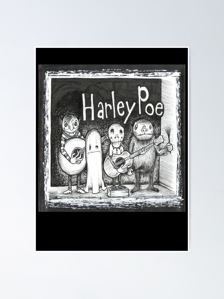 "Harley Poe Folk Punk" Poster by YolandaDicki | Redbubble