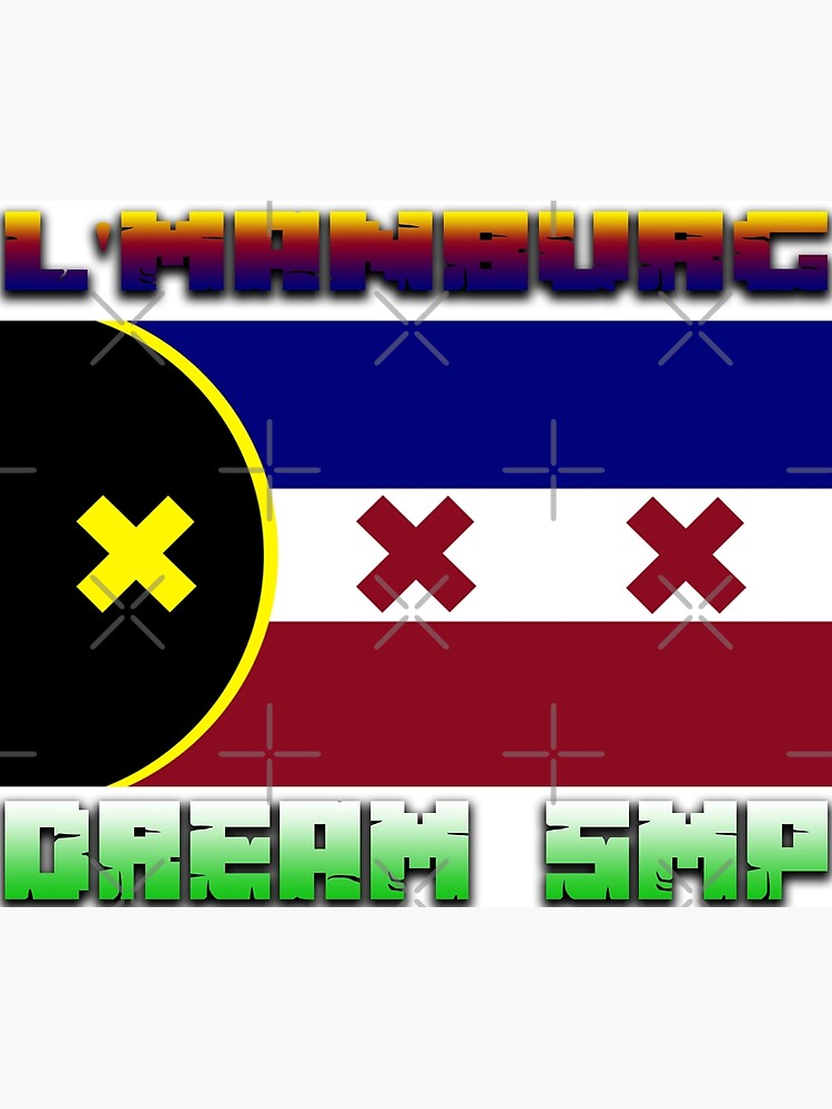 "DREAM SMP. L'manburg flag." Poster by IAmBigDead | Redbubble