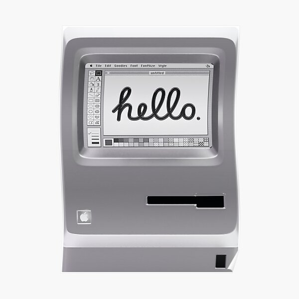 "Apple Retro Computer 70s Early 80s Vintage" Poster for Sale by ...