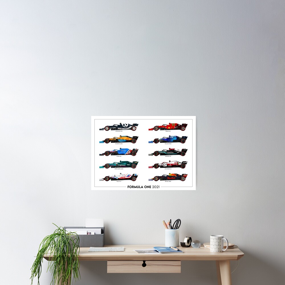 "Formula 1 2021 Grid Artwork Landscape" Poster for Sale by d25bev ...