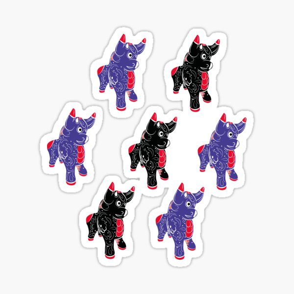 "Torito de Pucara" Sticker for Sale by Atsuwu | Redbubble