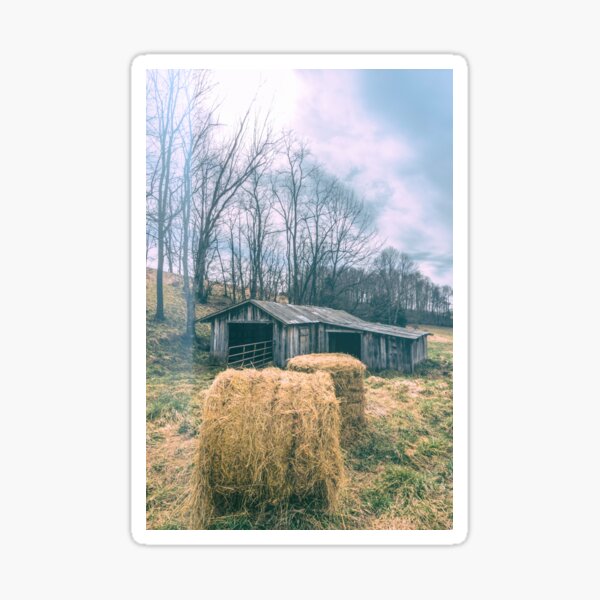 "Hay And Barn" Sticker by butterbean57 | Redbubble