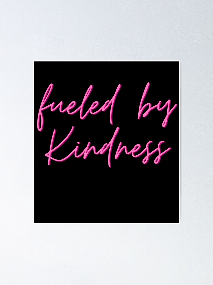 "Neon Purple Kindness Short Aesthetic Quotes" Poster by Schka | Redbubble