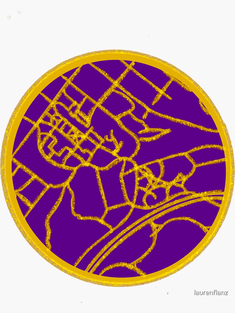 "Harrisonburg map" Sticker for Sale by laurenflanz | Redbubble