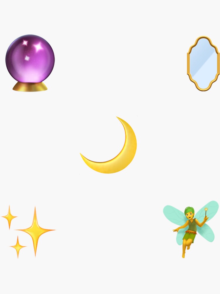 "magic emojis " Sticker for Sale by leesmrs | Redbubble
