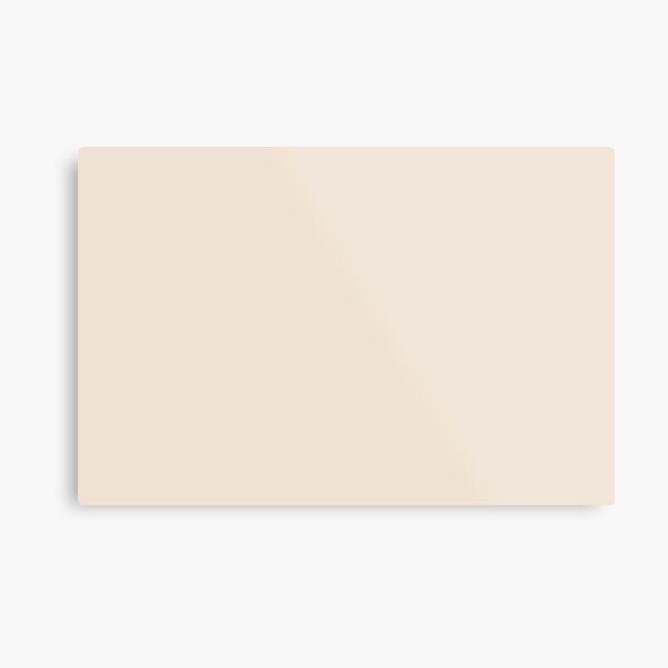 Lámina metálica «Crema claro Blanco roto Un solo color sólido Un solo ...