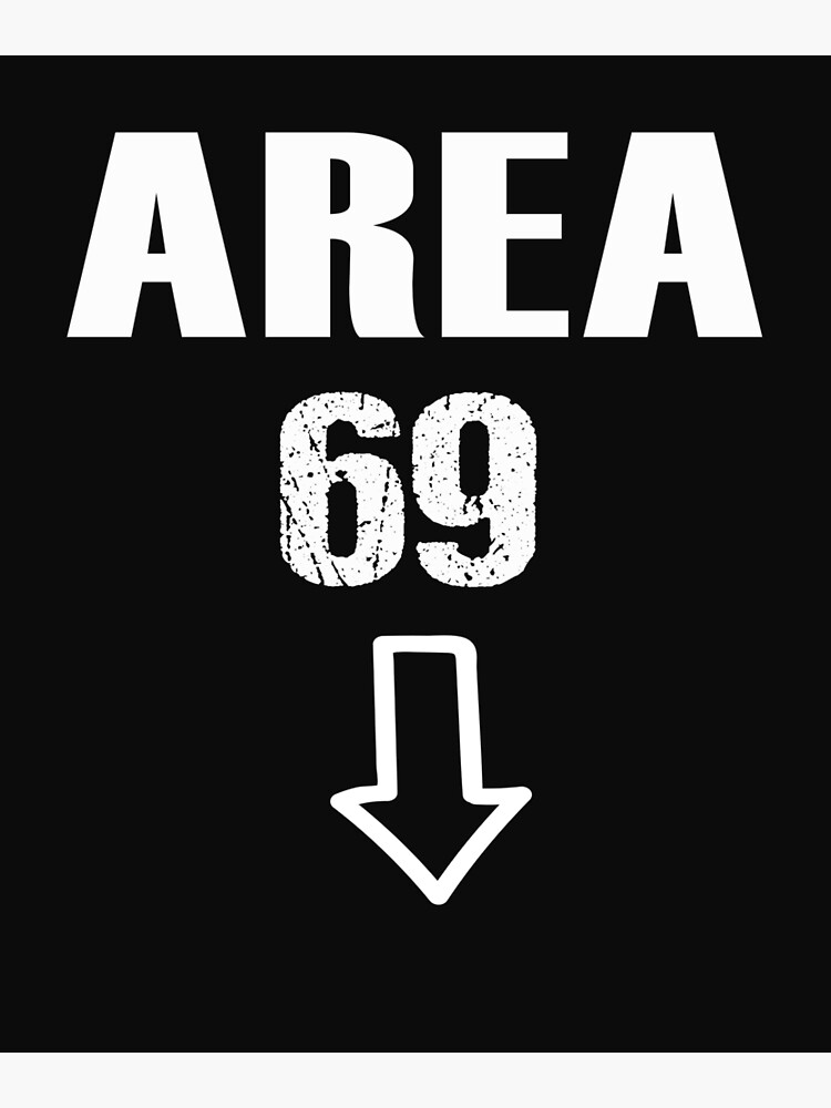 "Area 69 funny meme futuristic style" Poster by AlexyArtDesign | Redbubble