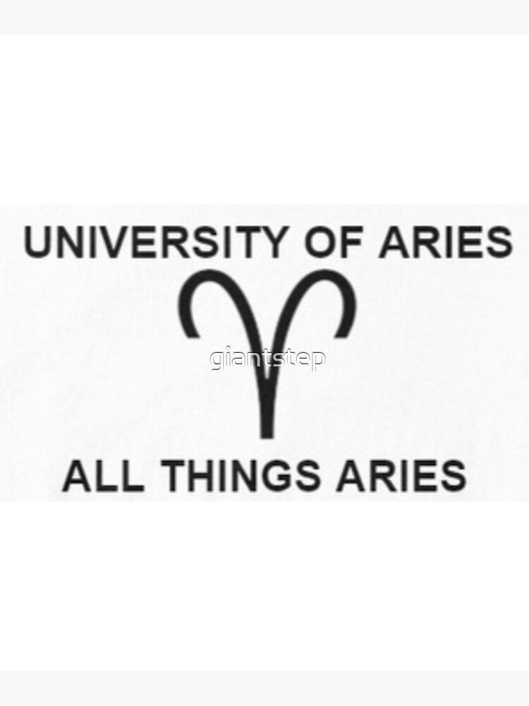 "UNIVERSITY OF ARIES" Poster for Sale by giantstep | Redbubble