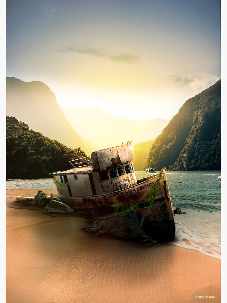 "Shipwreck" Poster for Sale by CHRLYDSIGN | Redbubble