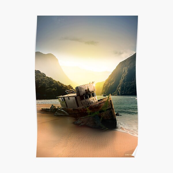 "Shipwreck" Poster for Sale by CHRLYDSIGN | Redbubble