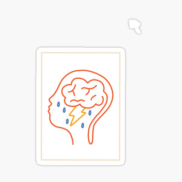 "Brainstorm" Sticker by poemandstem | Redbubble