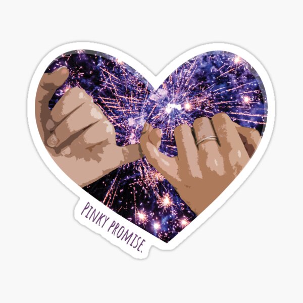 "Pinky promise heart shape" Sticker for Sale by myseptember18th | Redbubble