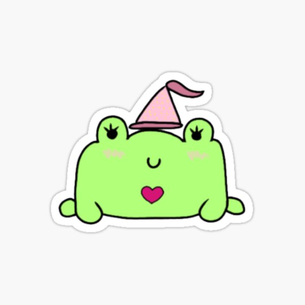 "Frog Princess (Francine)" Sticker for Sale by Kik-ker | Redbubble