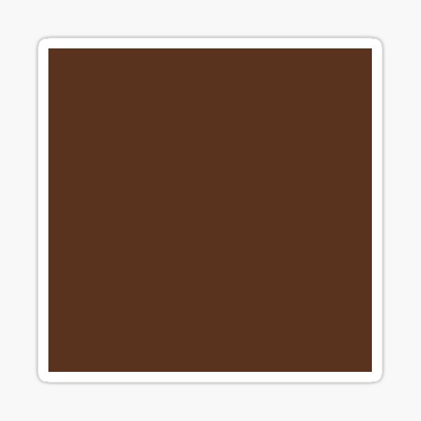 "Solid chocolate color" Sticker for Sale by Serendipian | Redbubble