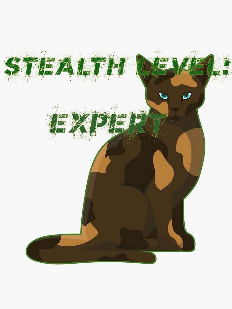 "stealth level expert" Sticker by Teodosija | Redbubble