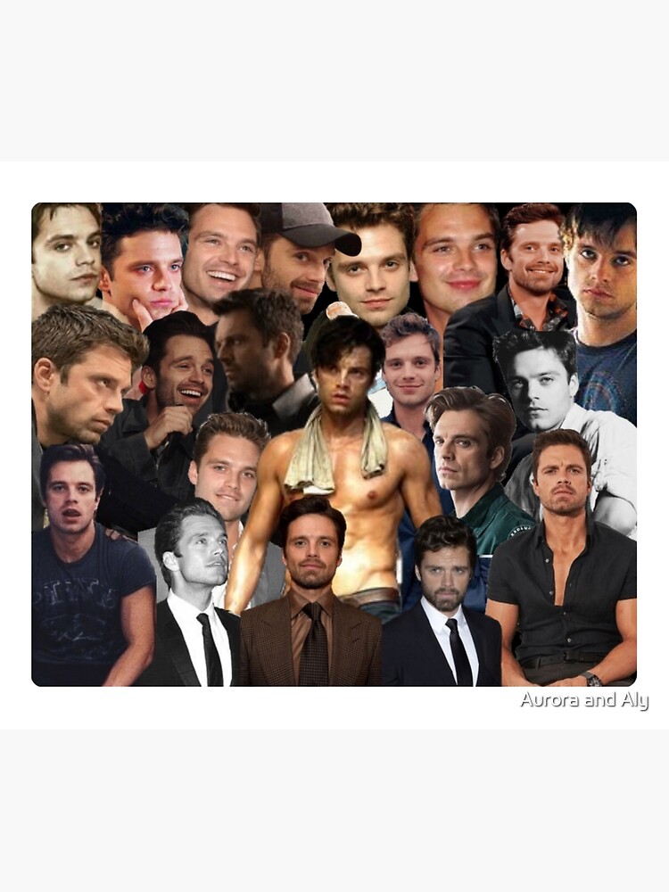 "Sebastian Stan collage" Throw Blanket for Sale by alyaurora | Redbubble