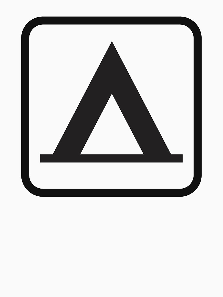 "Campground Map Symbol" T-shirt for Sale by bbad2020 | Redbubble | camp ...