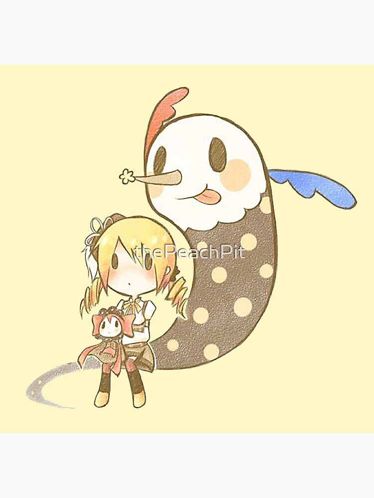 "Puella Magi Madoka Magica Mami Tomoe and Witches Chibi" Art Print by ...