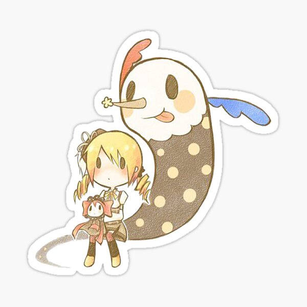 "Puella Magi Madoka Magica Mami Tomoe and Witches Chibi" Sticker for ...