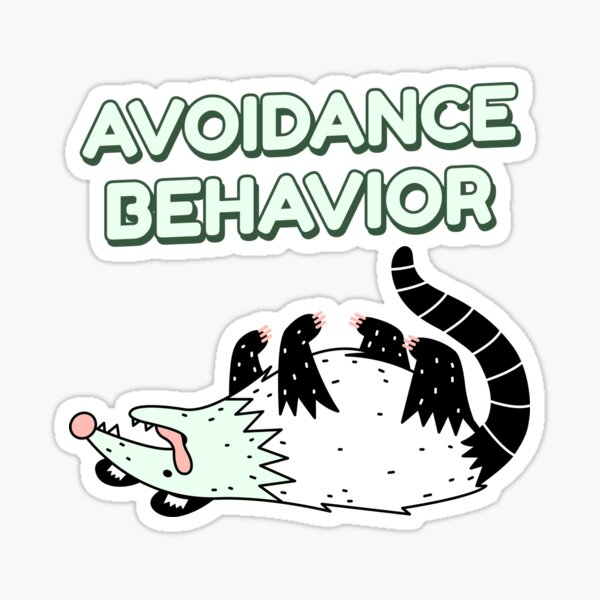 "Opossum Play Dead | Avoidance Behavior | Funny Animals" Sticker for ...