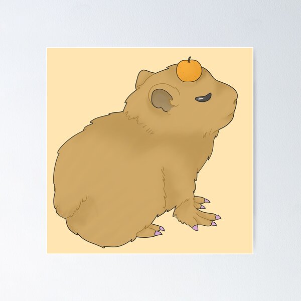 "Capybara" Poster for Sale by transfixt | Redbubble
