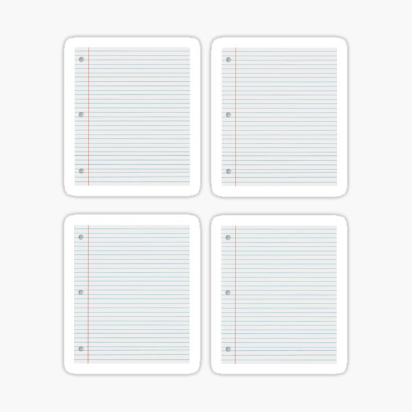 "Notebook Pages" Sticker for Sale by TheArtOfTreble | Redbubble