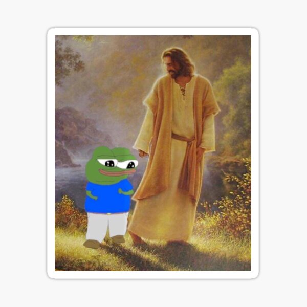 Jesus Pepe Stickers | Redbubble
