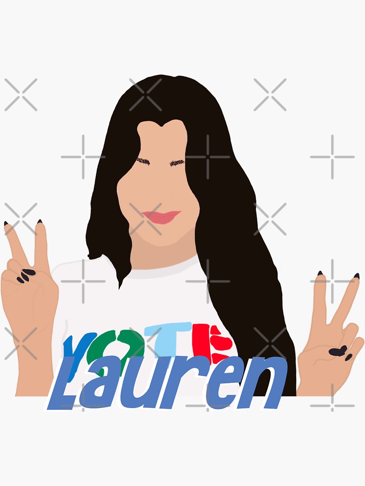 "lauren sticker " Sticker for Sale by sabrina511 | Redbubble