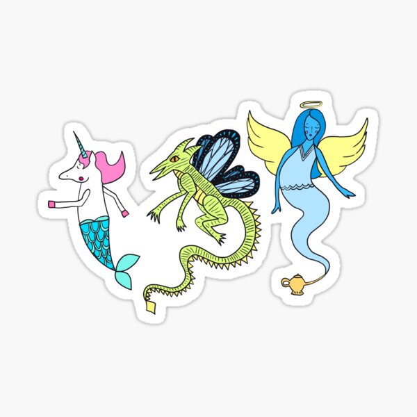 "More Fantasy Creature Stickers Pack " Sticker by amandadgatton | Redbubble