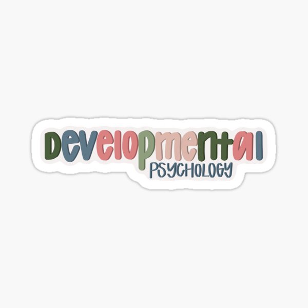 "Developmental Psychology (Multi)" Sticker by thesnackybanana | Redbubble