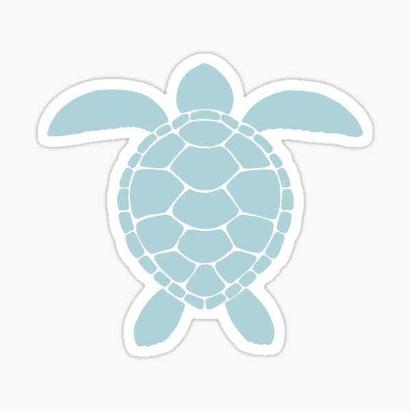 "blue turtle" Sticker for Sale by ClairePDesigns | Redbubble