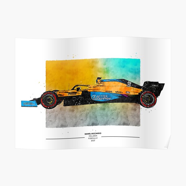 "Danny Ric F1 2021 Car Art" Poster for Sale by d25bev | Redbubble