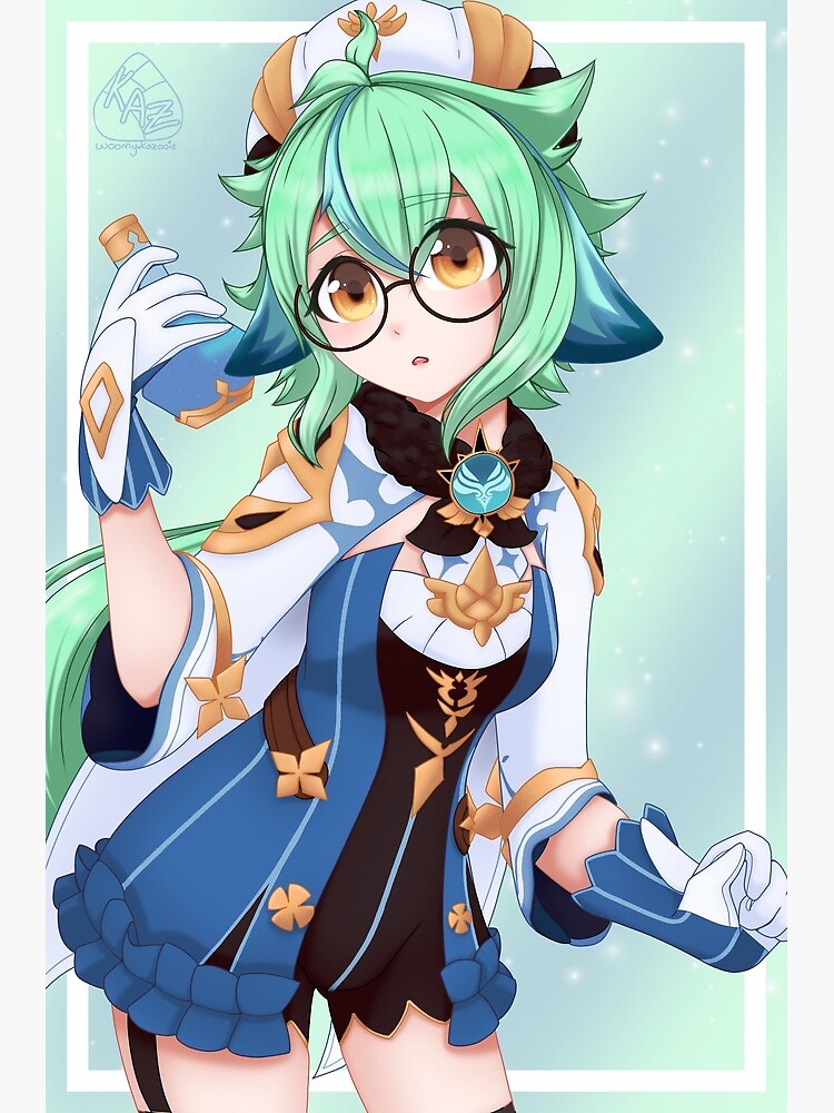 "Genshin Impact - Sucrose" Art Print by woomykazooie | Redbubble