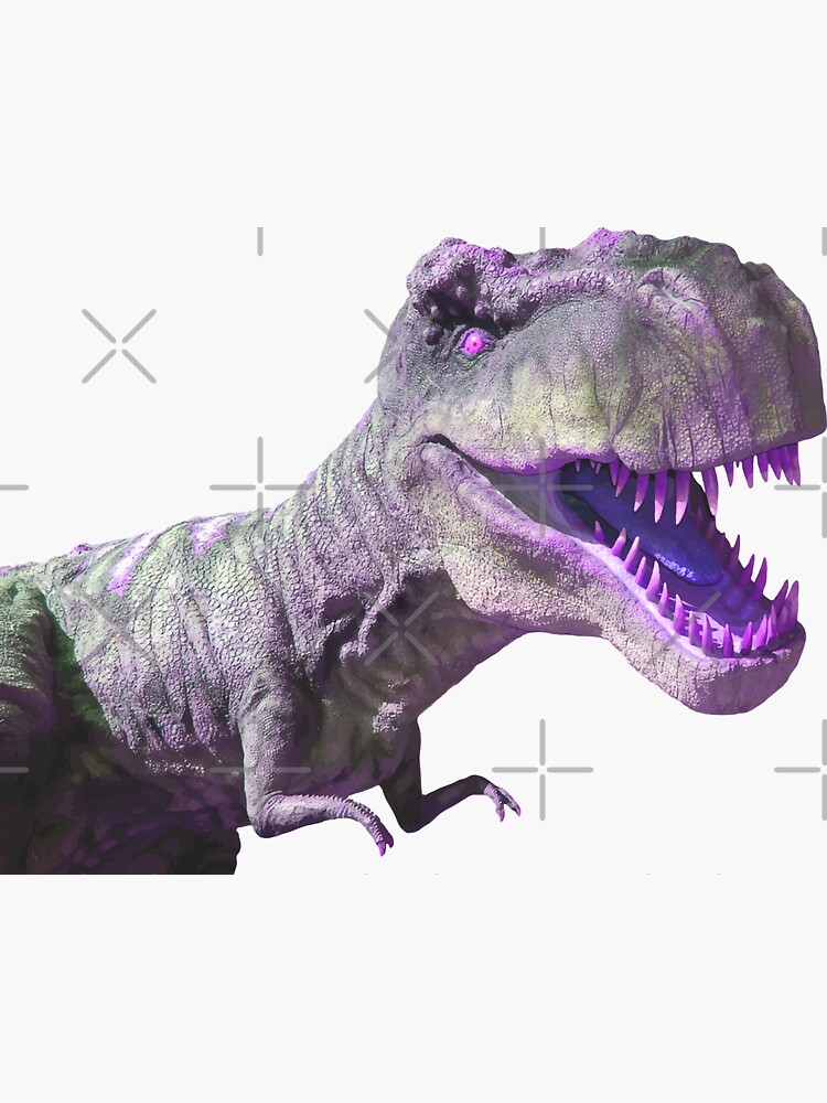 Pegatina «Dinosaurio t rex rugiendo» de franktact | Redbubble