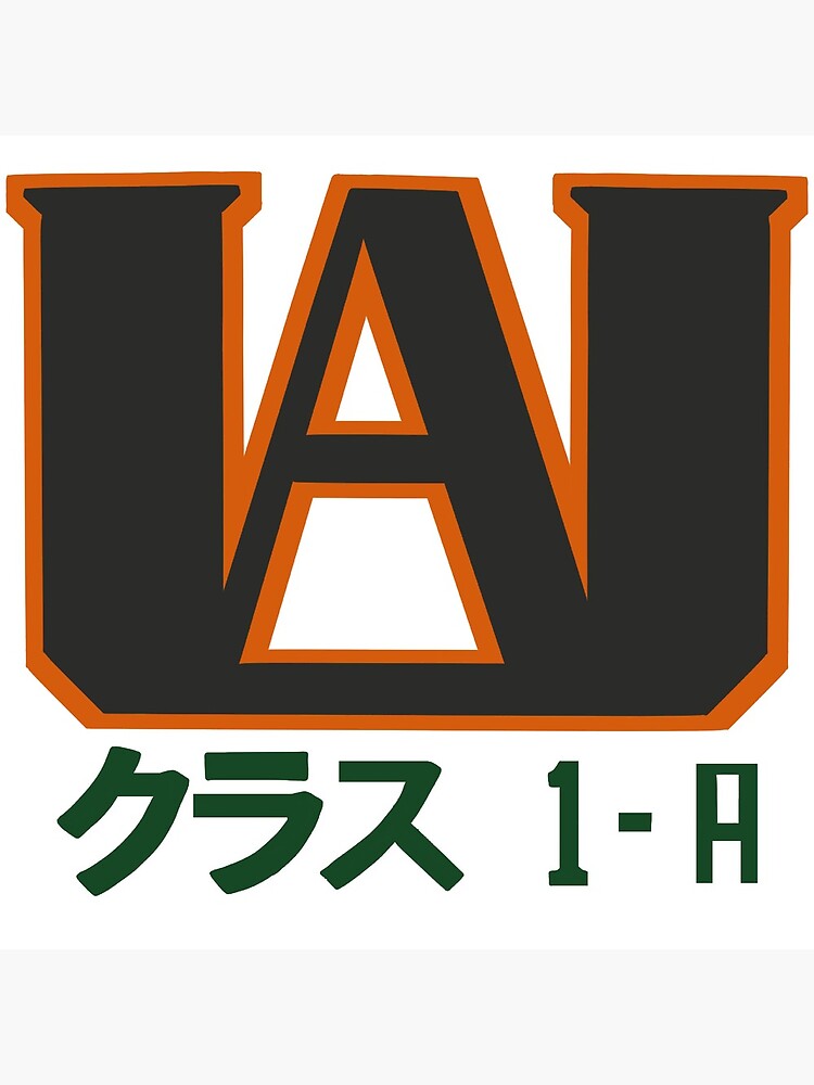 "UA High School Logo - Bakugo Inspired" Photographic Print by lauren ...