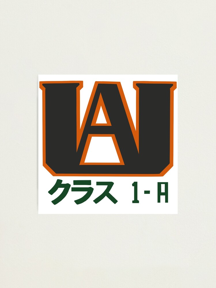 "UA High School Logo - Bakugo Inspired" Photographic Print by lauren ...