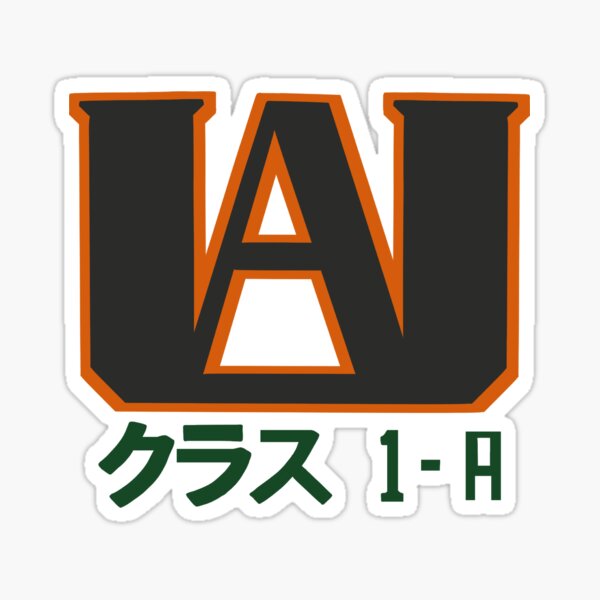 "UA High School Logo - Bakugo Inspired" Sticker by lauren-jones22 ...