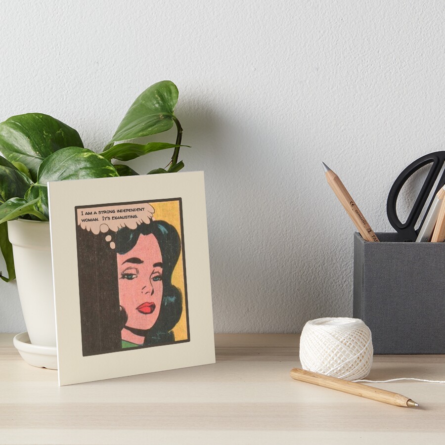 "Strong Independent Woman" Poster for Sale by unhingedheather | Redbubble