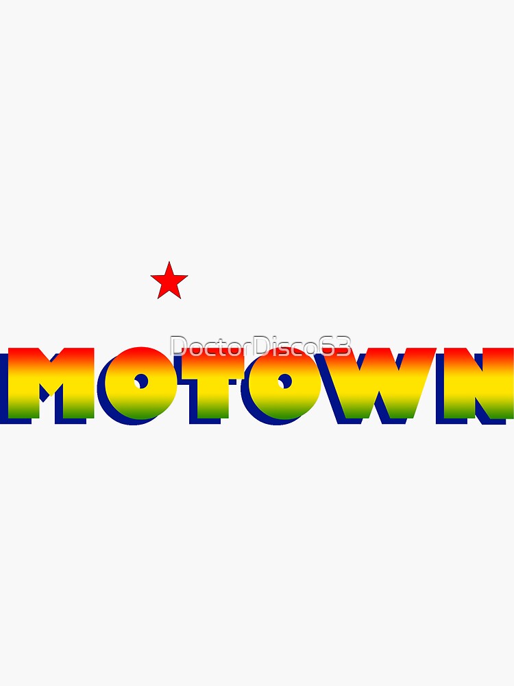 "Motown USA Label" Sticker for Sale by DoctorDisco63 | Redbubble