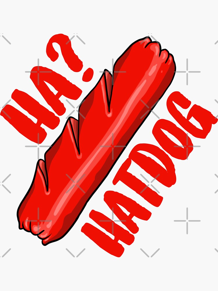 "Pinoy Hotdog- Ha? Hatdog" Sticker for Sale by BoodleFightClub | Redbubble