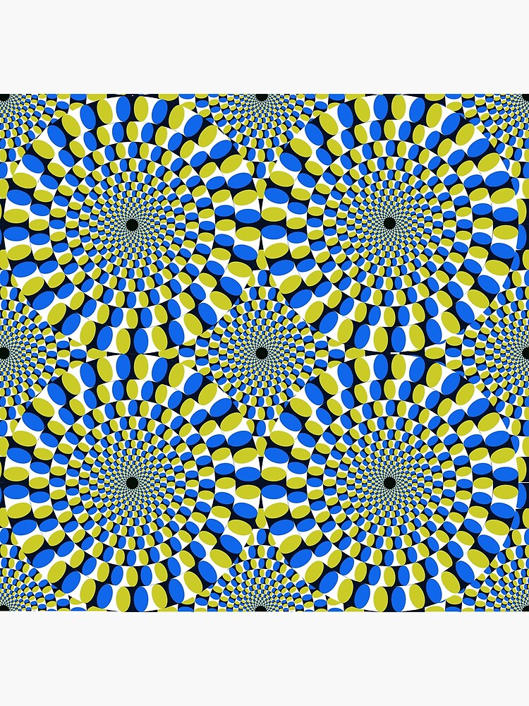 "Rotating Disks Optical Illusion" Poster for Sale by GenkiGifts | Redbubble