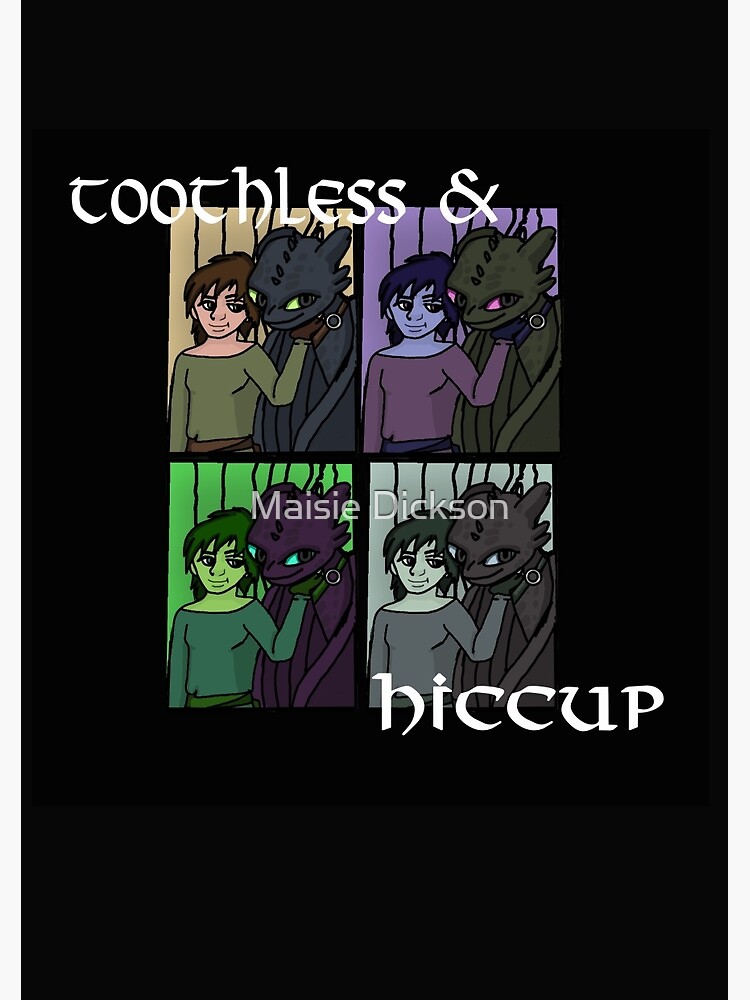 "Toothless and Hiccup" Spiral Notebook by SleepyArtwork | Redbubble