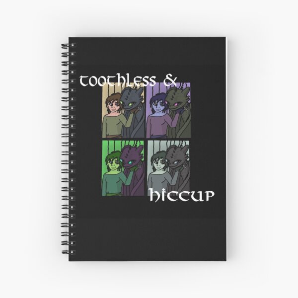 "Toothless and Hiccup" Spiral Notebook by SleepyArtwork | Redbubble